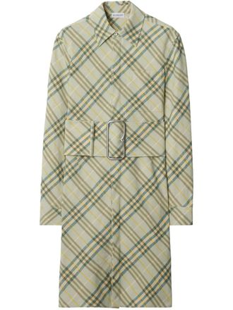 Burberry robe-chemise à carreaux - Tons neutres