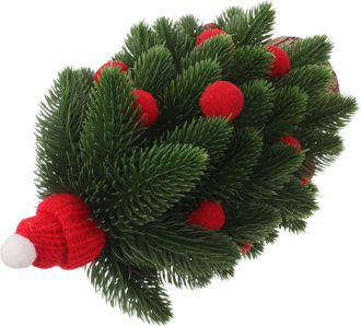 SOLUSTRE Mini-Weihnachtsbaum Aus Kunststoffholz Tischdekor Für Schreibtisch Regal Oder Kamin Sims Künstlicher Baum Für Weihnachtsdekoration Realistische Miniat