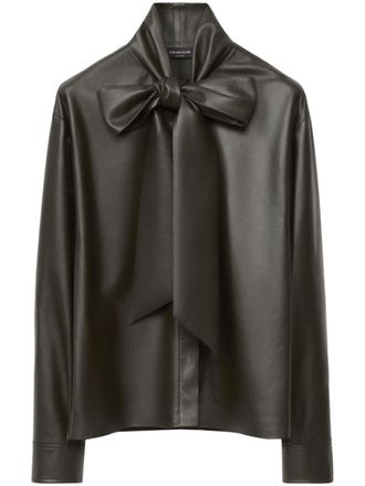 Fabiana Filippi chemise &agrave; d&eacute;tail de noeud - Vert