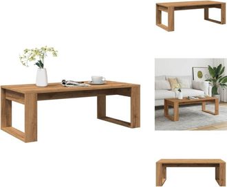 vidaXL Couchtisch Artisan-Eiche 102x50x35 cm Holzwerkstoff - Couchtisch - Couchtische - Beistelltisch - Sofatisch