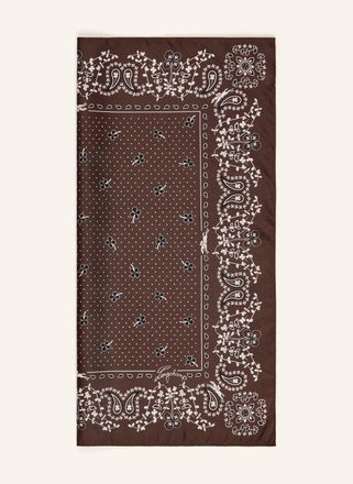 Longchamp Seidentuch French Bandana braun