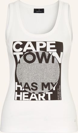 Monari Monari Top Mit Schmucksteinen weiss