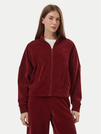 Guess Sweatshirt W6BQ09 K5544 Dunkelrot Regular Fit