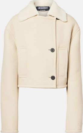 Jacquemus Cropped-Jacke Marino aus Shearling