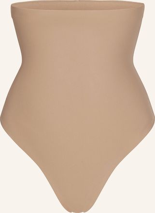 SKIMS Skims Shape-String Skims Body Cs High-Waisted Thong beige