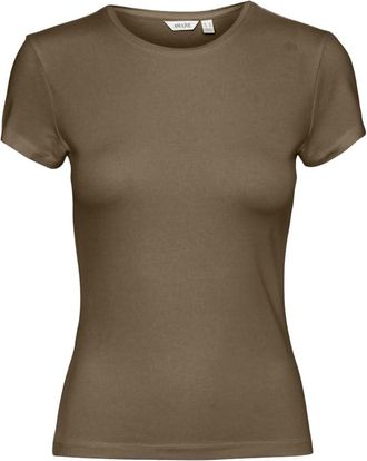 Vero Moda Damen Vmines Fiona Ss O-Neck Top VMA Noos T-Shirt, Otter, XL