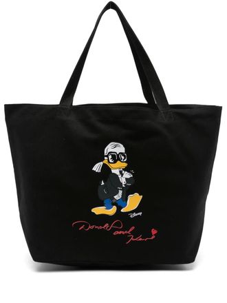 Karl Lagerfeld x Disney sac cabas Donald Duck - Noir