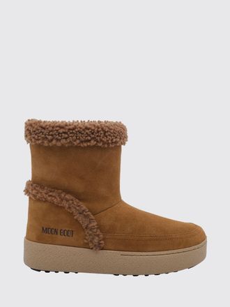 Moon Boot Ltrack Tina Schneestiefel aus Wildleder mit Shearling-Futter