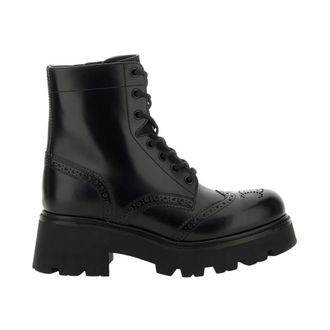 Celine Triomphe Schn&uuml;rstiefel - - Shoes - Damen - Schwarzk - 38 EU