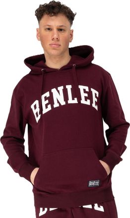 Benlee Rocky Marciano Herren Kapuzensweatshirt Normale Passform Ayden, Oxblood/White, XL