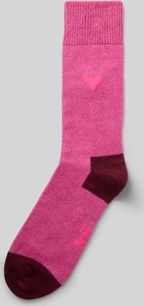 Unio Hamburg Socken mit Kaschmir-Anteil und Motiv-Stitching
