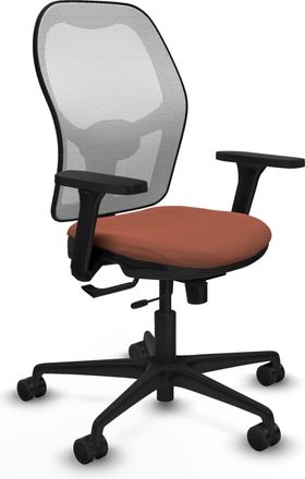 Piqueras y Crespo Jorquera Schreibtischstuhl mit 3D-Armlehnen, h&ouml;henverstellbare Lendenwirbelst&uuml;tze, ausgestattet mit Syncro/Traslack und injiziertem Schaumstoff, mit R