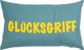 Pad Kissenh&uuml;lle Fraze mit Schriftzug GL&Uuml;CKSGRIFF, Gr&ouml;&szlig;e 30x50 cm, 11646