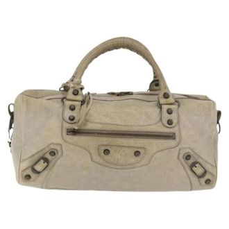 Balenciaga Sac week-end vintage Pre-owned - Femme - Pre-owned - Beige - Taille: ONE Size
