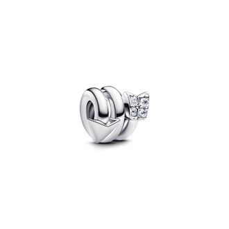 Pandora Moments Drehender Pfeil Charm aus Sterling Silber mit Zirkonia, Kompatibel Moments Armb&auml;nder, 793665C01