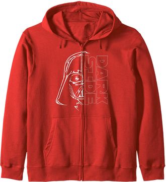 Star Wars Darth Vader Half Dark Side Outline Kapuzenjacke