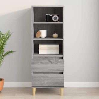 vidaXL Highboard Grau Sonoma 40x36x110 cm Holzwerkstoff Vidaxl
