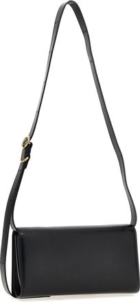 Jil Sander Leather Crossbody Bag - Black