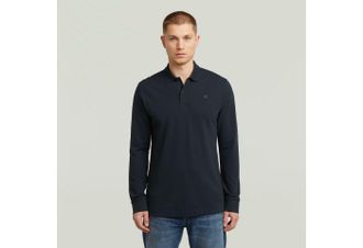 G-Star Poloshirt Dunda Slim Polo lang&auml;rmlig, mit Logo