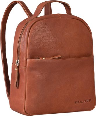 STILORD Kayla Damen Rucksack Leder Elegant klein - Lederrucksack Rucksackhandtasche Vintage Daypack Handtasche City Ausgehen Shopping Freizeit Echtleder, Farb