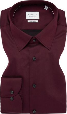 Eterna Bügelfreies Hemd aus Baumwolle mit Kentkragen, Modern Fit in