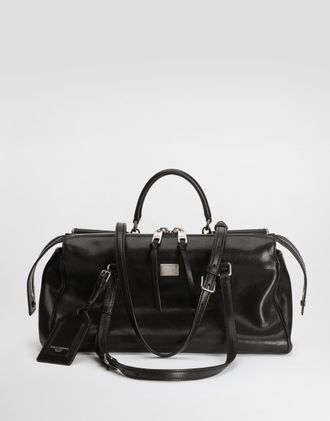 Dolce & Gabbana Vittoria Calfskin Bag - Frau Schulter- Und Umh&auml;ngetaschen Schwarz Onesize