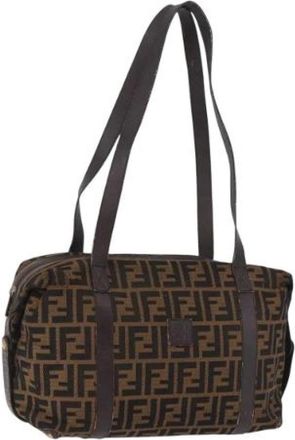 Fendi Pre-owned Vintage Zucca Canvas Tote Bag - Femme - Pre-owned - Brun - Taille: ONE Size