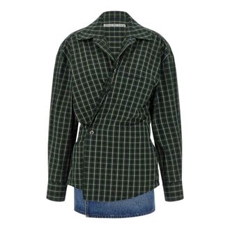 Alexander Wang Pre-styled Wickel-Mini-Kleid - - Blouses & Shirts - Damen - Gr&uuml;n - 3XS