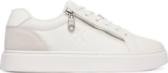 Calvin Klein Sneakers Calvin Klein Classic Cup Laceup Zip Lth YM0YM01437 Wei&szlig;