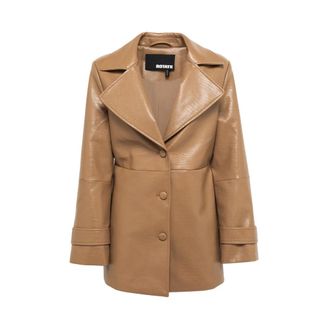 Rotate Lederjacke - - Jackets - Damen - Beige - S