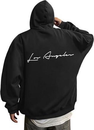 Generic Sweat a Capuche Homme Hooded Sweatshirt Sweats &agrave; Capuche Homme avec Imprim&eacute; Lettre, Id&eacute;al pour Le Confort Quotidien