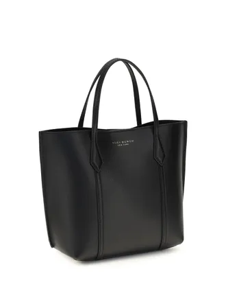 Tory Burch Womens Perry Handbag Black Calf Leather Bos Taurus Handbags Hand Bags