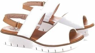 Lince Lince Sandales Comodo | Semelle compens&eacute;e en caoutchouc | Semelle int&eacute;rieure gel | V13401 | Fabriqu&eacute;es en Espagne, Blanc (Velvet White), 39 EU