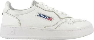 Autry Femme, Chaussures, Blanc, Taille: 35 EU Leather Low Top Baskets