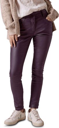 Cecil Damen B377908 Beschichtete Hose, Beloved Berry, 26W / 30L EU