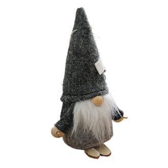 Generic Weihnachtszwerg - Festlicher Pl&uuml;sch-Tomte, Rustikales Skandinavisches Gesichtsloses Rudolph-Spielzeug | Weicher Abgestufter Tablett- F&uuml;r Baumregal-Kam