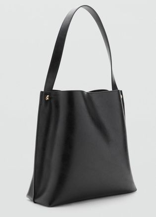 Mango Beuteltasche mit Metalldetails schwarz - Damen - Einheitsgröße - MANGO
