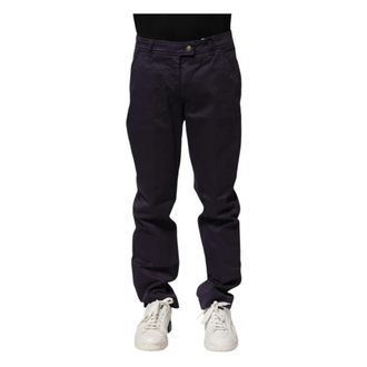Incotex Dunkelviolette Casual Straight Hose - - Trousers - Herren - Lila - XS
