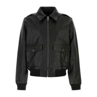 A.P.C. A.p.c., Homme, Vestes, Noir, Taille: L Veste en cuir Gael