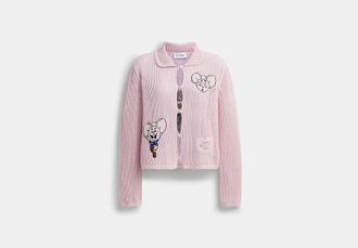 Coach Brain Dead Kachi Maus Cardigan Aus Biobaumwolle