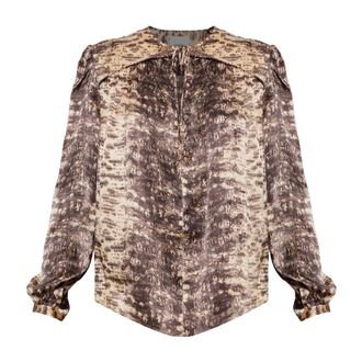 Isabel Marant Laraya Seidenbluse - - Blouses & Shirts - Damen - Braun - M