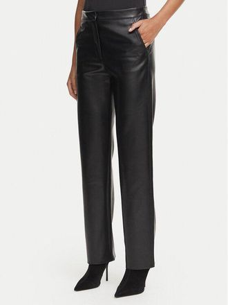 Marella Hose aus Kunstleder Palude 2623786012 Schwarz Regular Fit