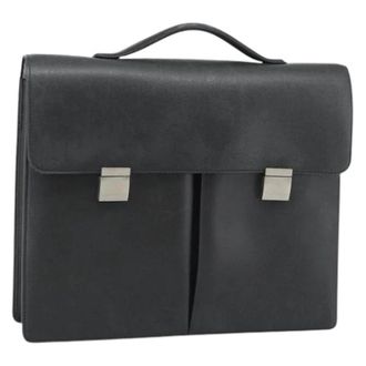 Louis Vuitton Pre-owned Taiga Leder Business Bag - - Pre-owned - Damen - Schwarzk - ONE SIZE