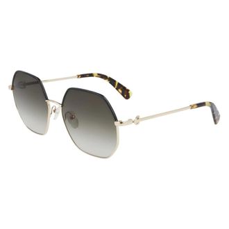 Longchamp Elegante Metall-Sonnenbrille - - Accessories - Damen - Gelb - ONE SIZE