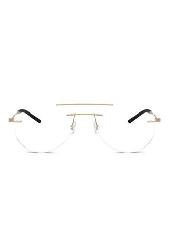 Moncler Rahmenlose Brille - Gold