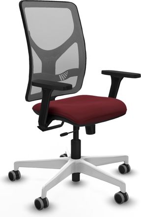 Piqueras y Crespo B&uuml;rostuhl mit 3D-Armlehnen, h&ouml;henverstellbare Lendenwirbelst&uuml;tze, ausgestattet mit Syncro/Traslack und Schneideschaum, mit Rollen von 65 mm, Parkett, 