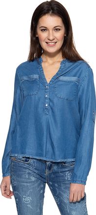 Amor, Trust & Truth ATT Amor, Trust & Truth Damen Selena Bluse, Blau, L