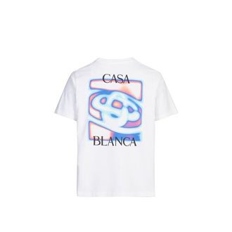 Casablanca T-shirt imprim&eacute; &agrave; col rond en coton