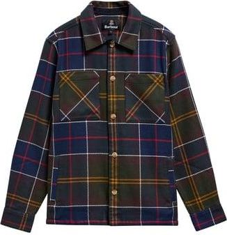 Barbour Chemise droite &agrave; carreaux en coton