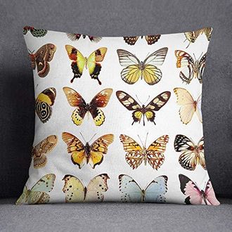 Bonamaison Le Jardin du Lin Kissenhüllen, Cotton, Mehrfarbig, 45x45